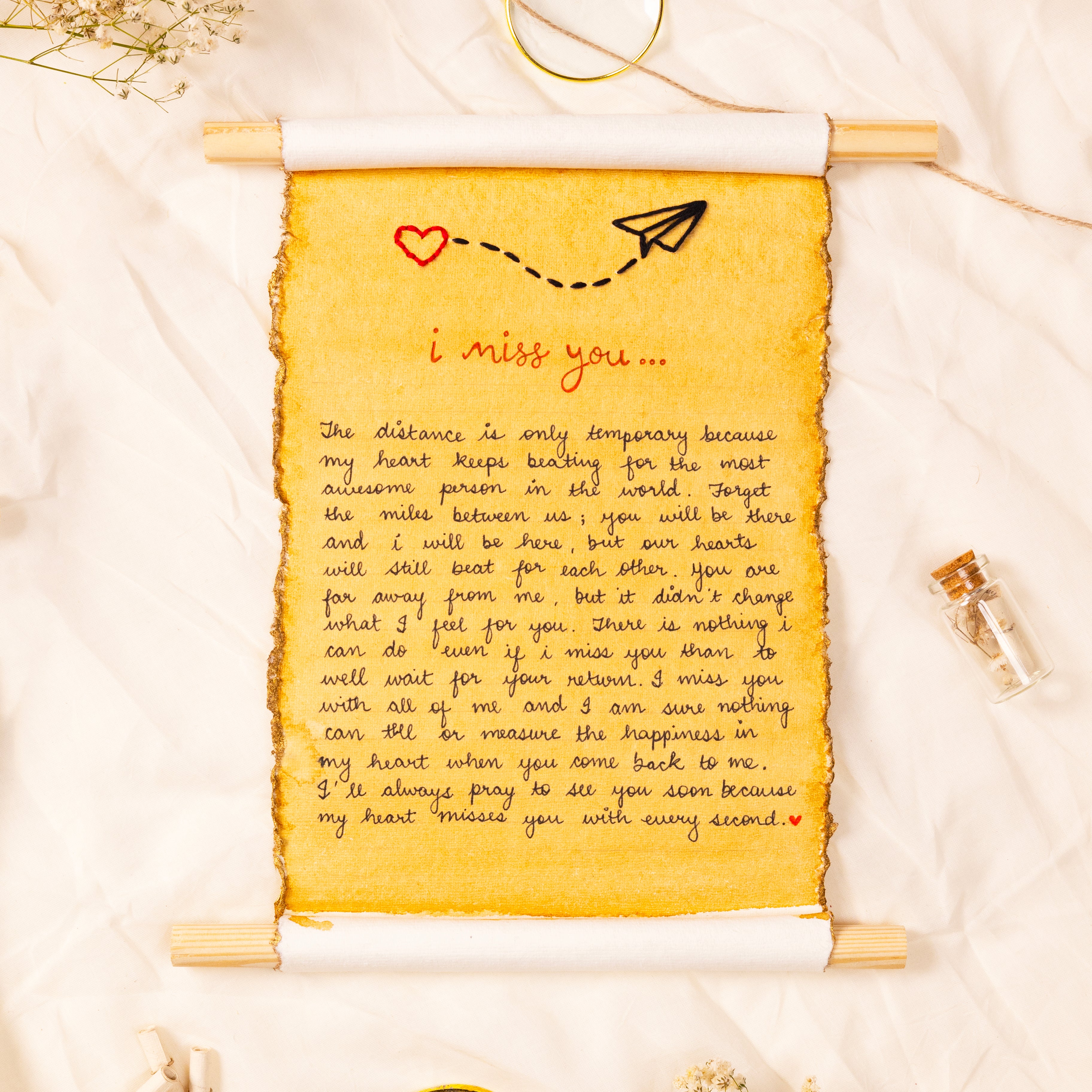 I Miss You Vintage Letter– quinns-arte
